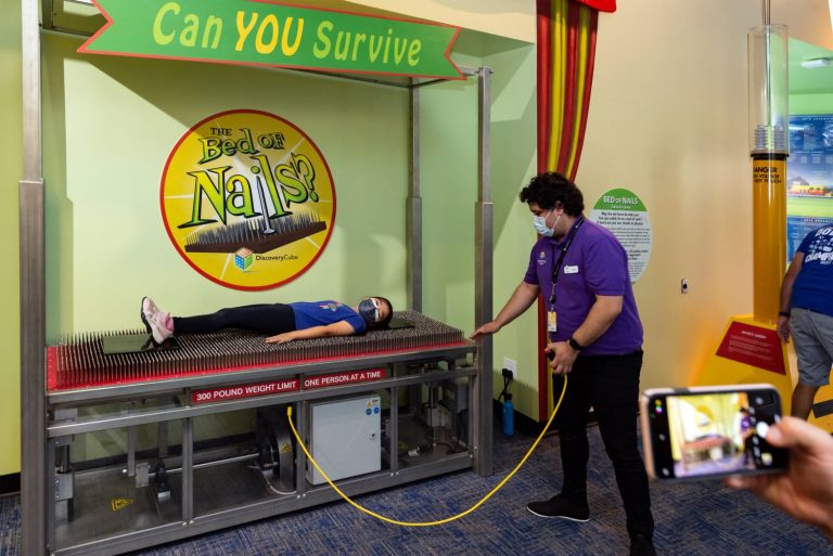 Physics Lab: Bed of Nails - Discovery Cube